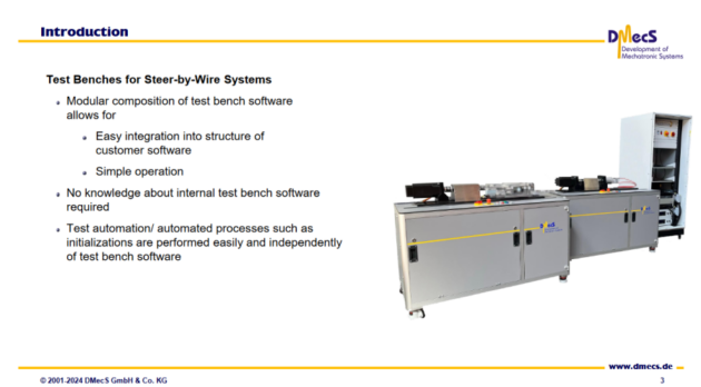 DMecS Steer-by-Wire Test Benches – Presentation – DMecS